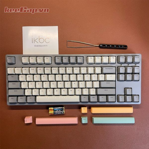Bàn phím cơ không dây IKBC W200 TKL Gray (Cherry MX red switch ...