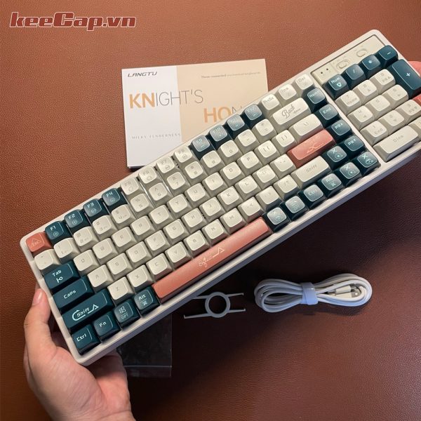 Bàn phím cơ không dây Langtu GK102 (3 modes - 102 keys - hotswap) - KeeCap