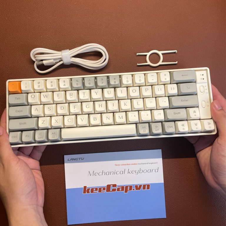 Bàn phím cơ không dây Langtu GK65 retro (3 modes - 65 keys - hotswap ...