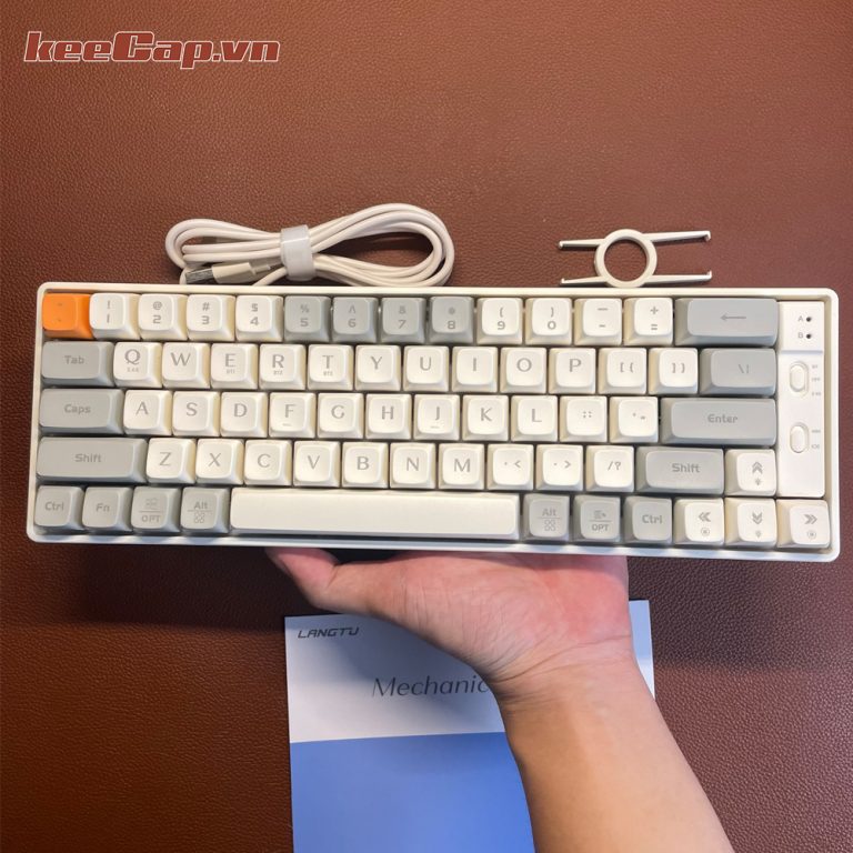 Bàn phím cơ không dây Langtu GK65 retro (3 modes - 65 keys - hotswap ...