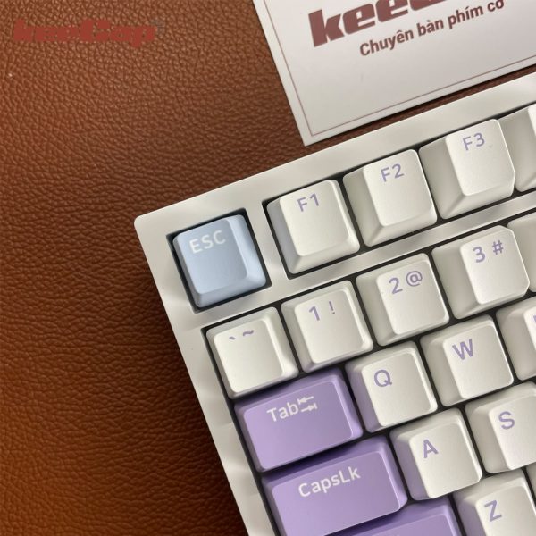 Bàn phím cơ AJAZZ AK820 Pro tím sữa (3 mode - có màn hình - layout 75% ...