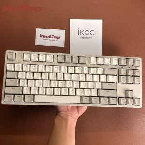 Bàn phím cơ IKBC W200 Industrial Gray Retro (Wireless 2.4Ghz - Cherry MX Red Switch - 87 phím ...