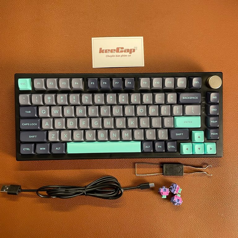 Bàn phím cơ Xinmeng X87 blue mixed (1 mode - hotswap - 87 phím) - KeeCap