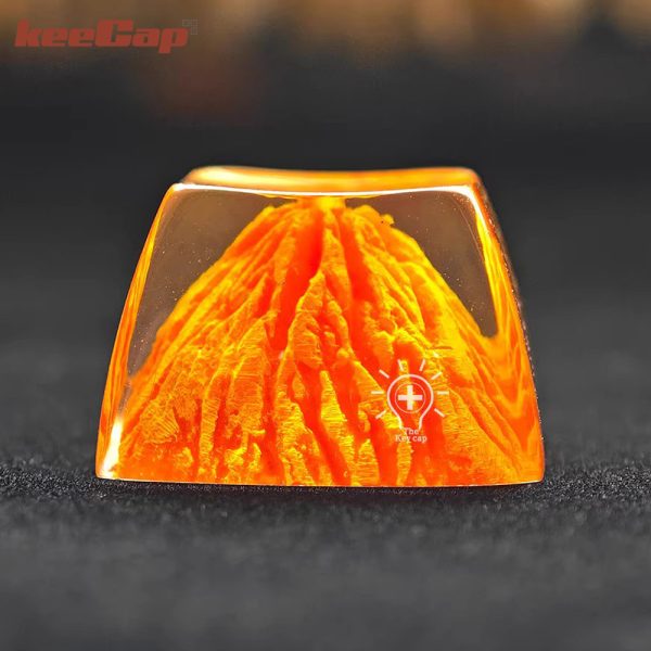 Keycap artisan núi Phú Sĩ Nhật Bản nhiều màu sắc resin 3D - KeeCap