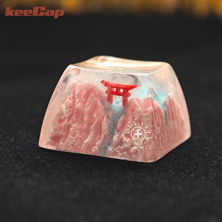 Keycap artisan núi Phú Sĩ Nhật Bản nhiều màu sắc resin 3D - KeeCap
