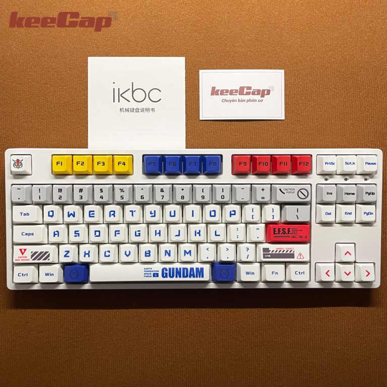 Bàn phím cơ IKBC RX-78-2 Gundam có dây bản 1.0 (Cherry MX Red Switch - 87 phím) - KeeCap
